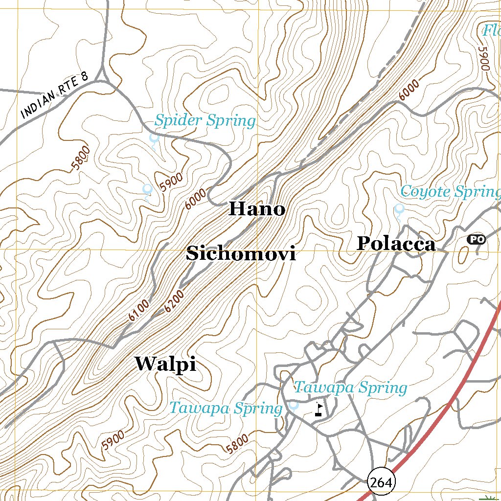 Polacca, AZ (2018, 24000-Scale) Map by United States Geological Survey ...