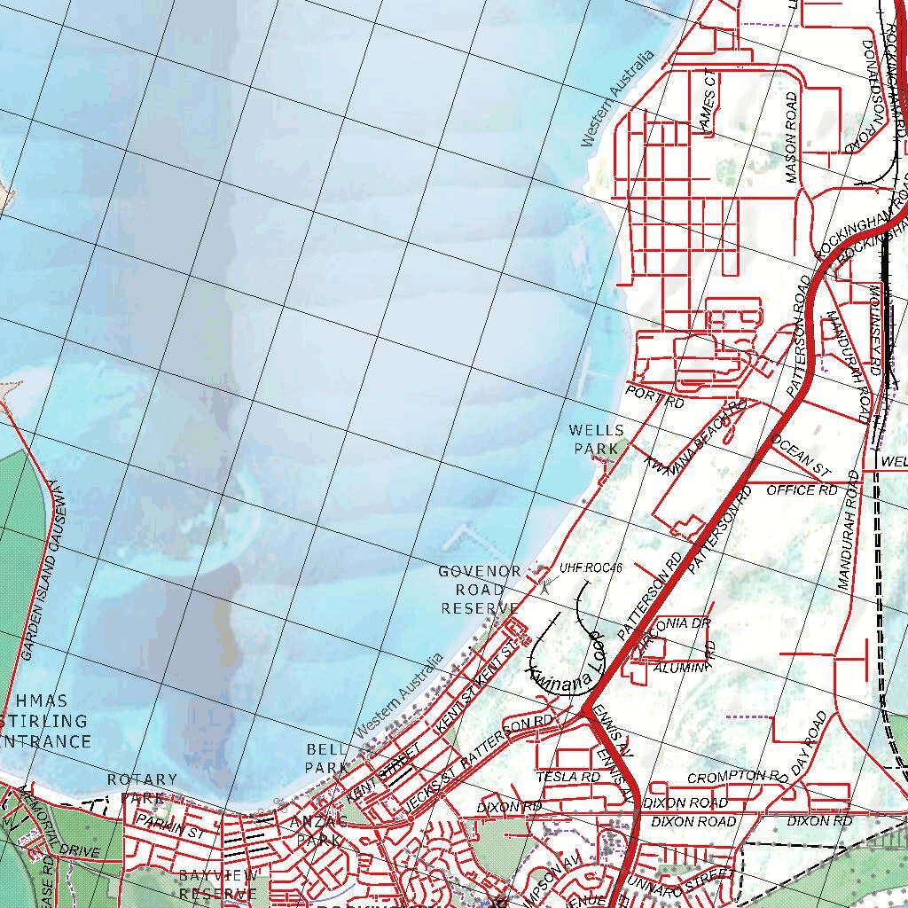 Getlost Map 2033 FREMANTLE WA Topographic Map V15 1:75,000 by Getlost ...