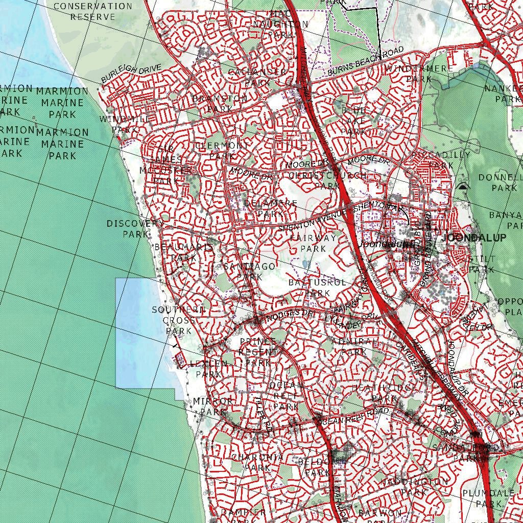 Getlost Map 2034 PERTH WA Topographic Map V15 1:75,000 by Getlost Maps ...