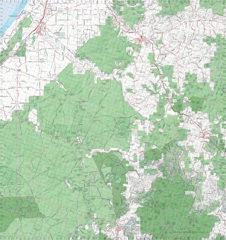 Getlost Map 2030 DONNYBROOK WA Topographic Map V15 1:75,000 by Getlost ...