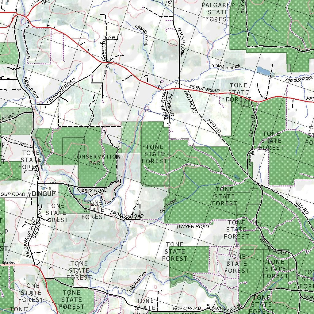 Getlost Map 2129 MANJIMUP WA Topographic Map V15 1:75,000 by Getlost ...