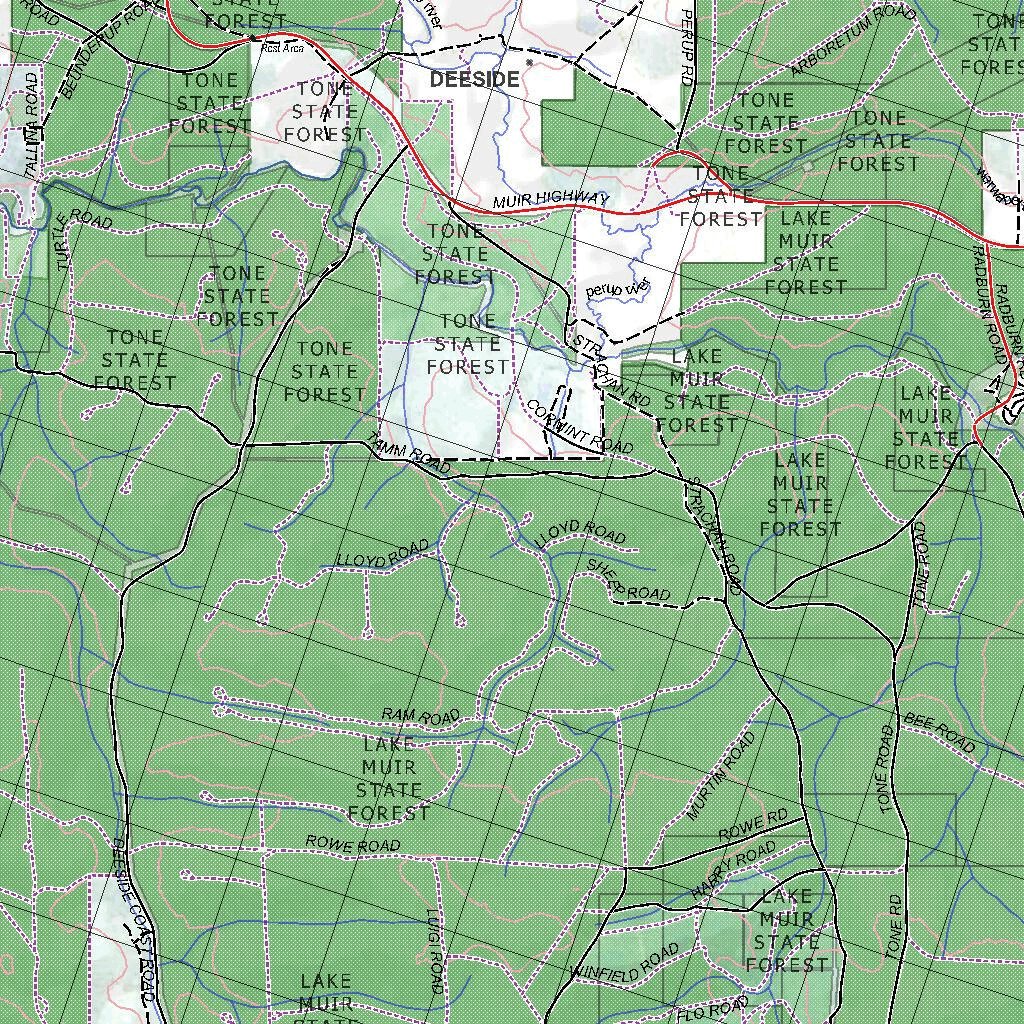 Getlost Map 2129 MANJIMUP WA Topographic Map V15 1:75,000 by Getlost ...