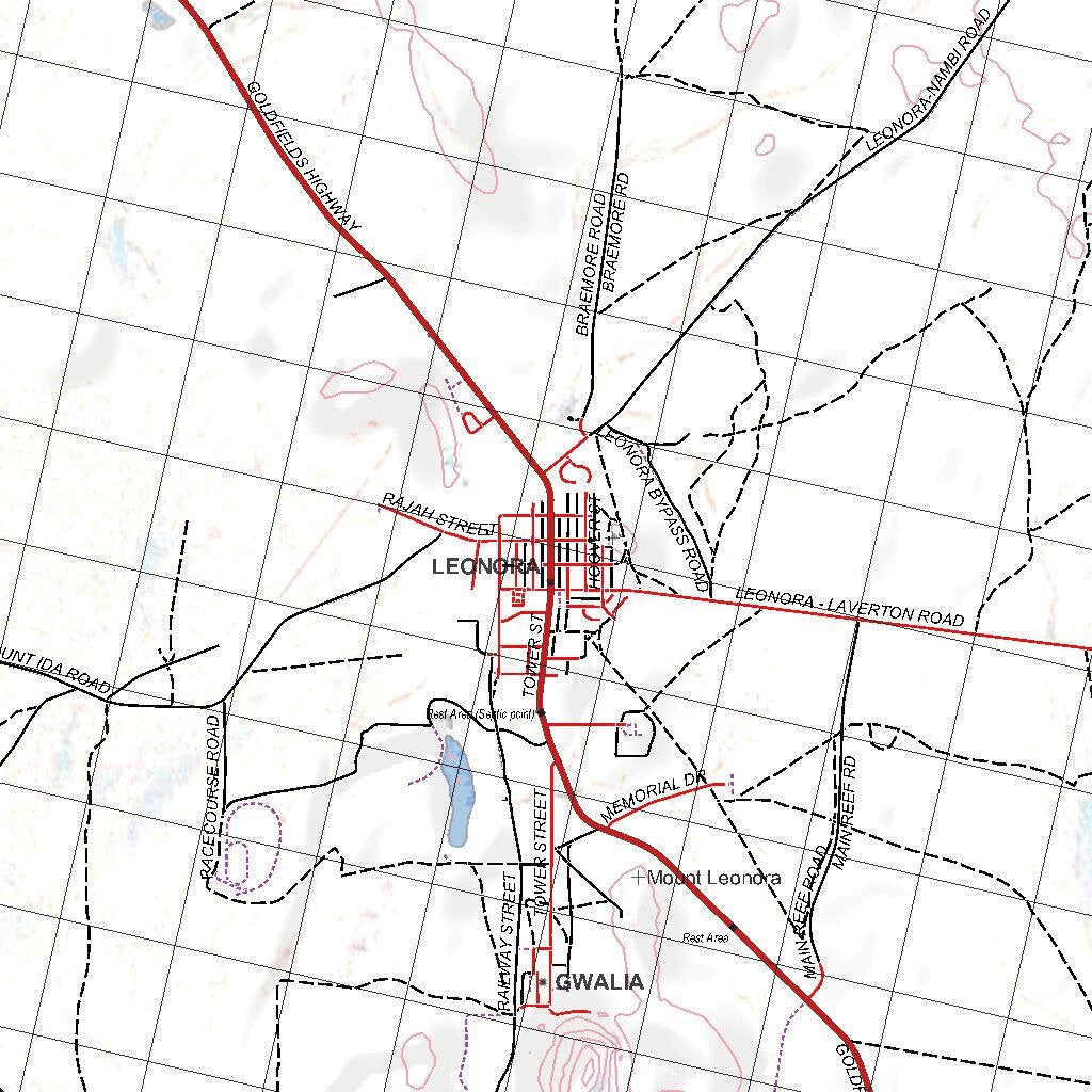 Getlost Map 3140 LEONORA WA Topographic Map V15 1:75,000 by Getlost ...