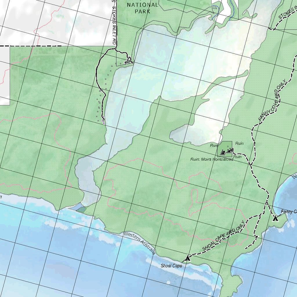 Getlost Map 3130 STOKES INLET WA Topographic Map V15 1:75,000 by ...