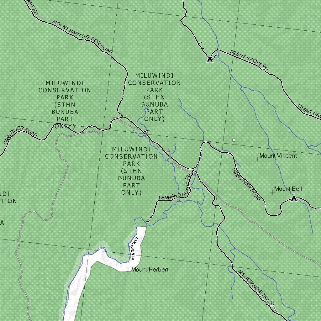 Getlost Map SE5108 LENNARD RIVER Australia Touring Map V15a 1:250,000 ...
