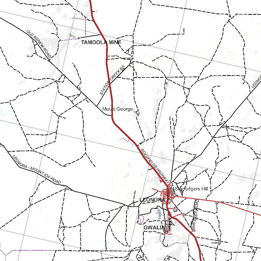 Getlost Map SH5101 LEONORA Australia Touring Map V15a 1:250,000 by ...