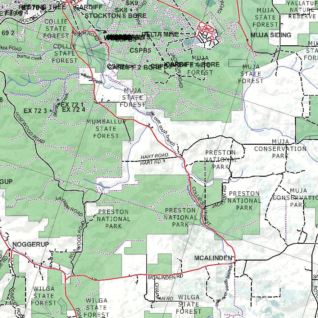 Getlost Map SI5006 COLLIE Australia Touring Map V15a 1:250,000 by ...
