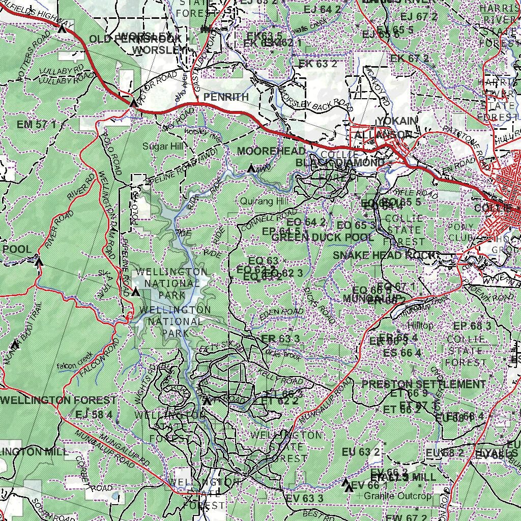 Getlost Map SI5006 COLLIE Australia Touring Map V15a 1:250,000 by ...
