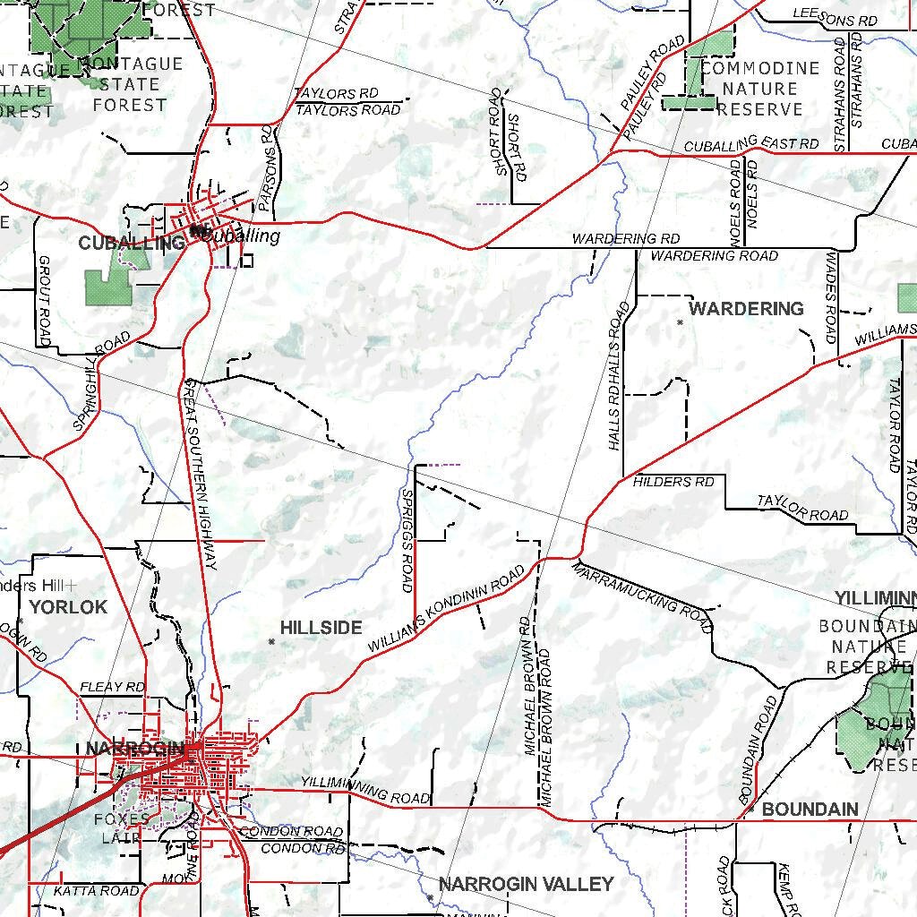 Getlost Map SI5003 CORRIGIN Australia Touring Map V15a 1:250,000 by ...