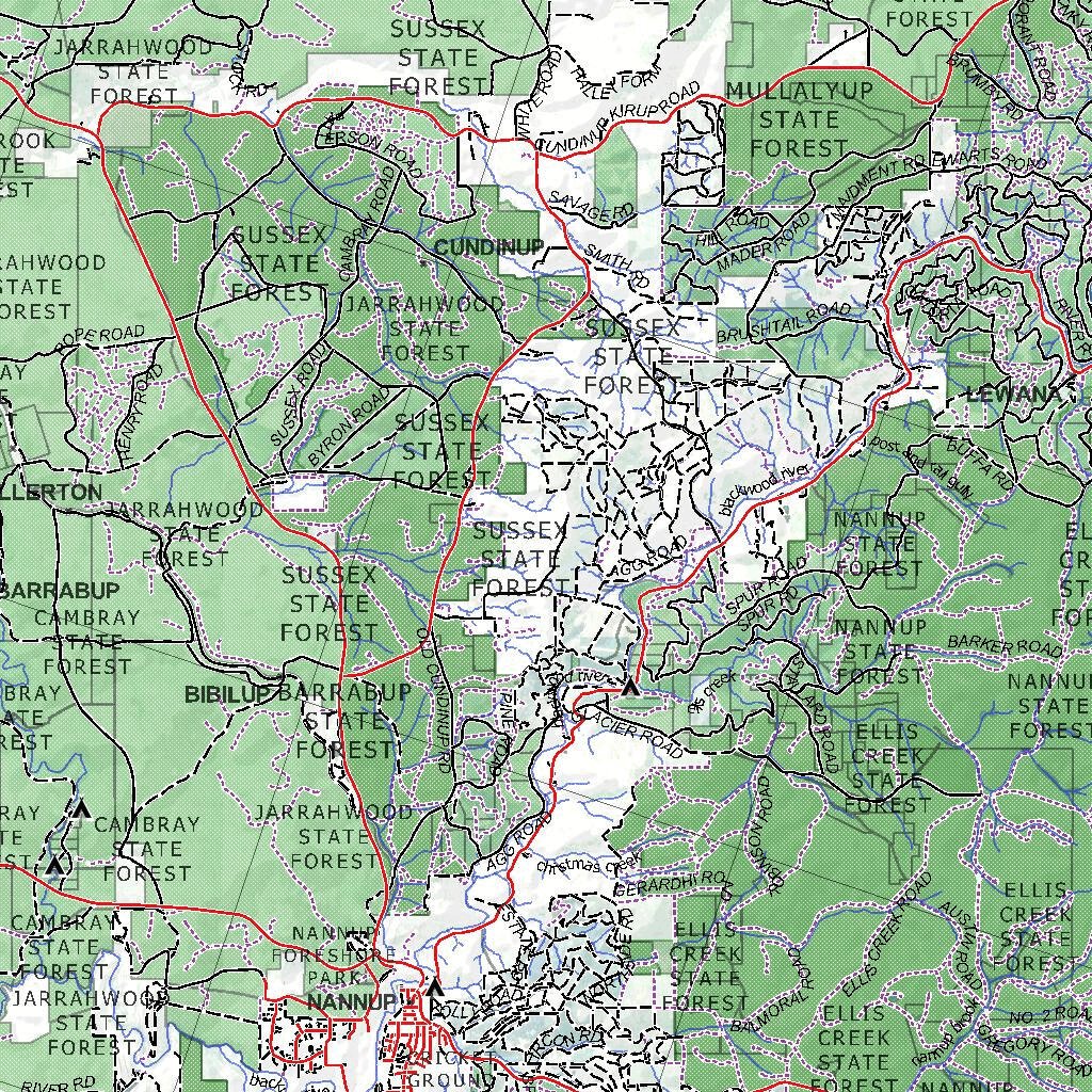 Getlost Map SI5009 AUGUSTA Australia Touring Map V15a 1:250,000 by ...