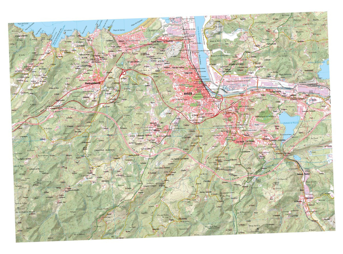 Avilés (0013-4) Map by Instituto Geografico Nacional de Espana | Avenza ...