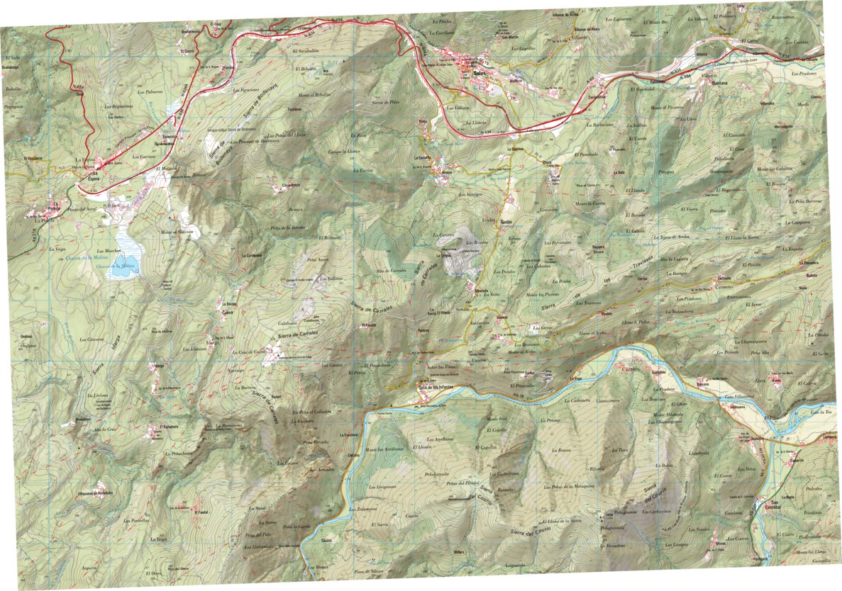 Salas (0027-4) Map by Instituto Geografico Nacional de Espana | Avenza Maps