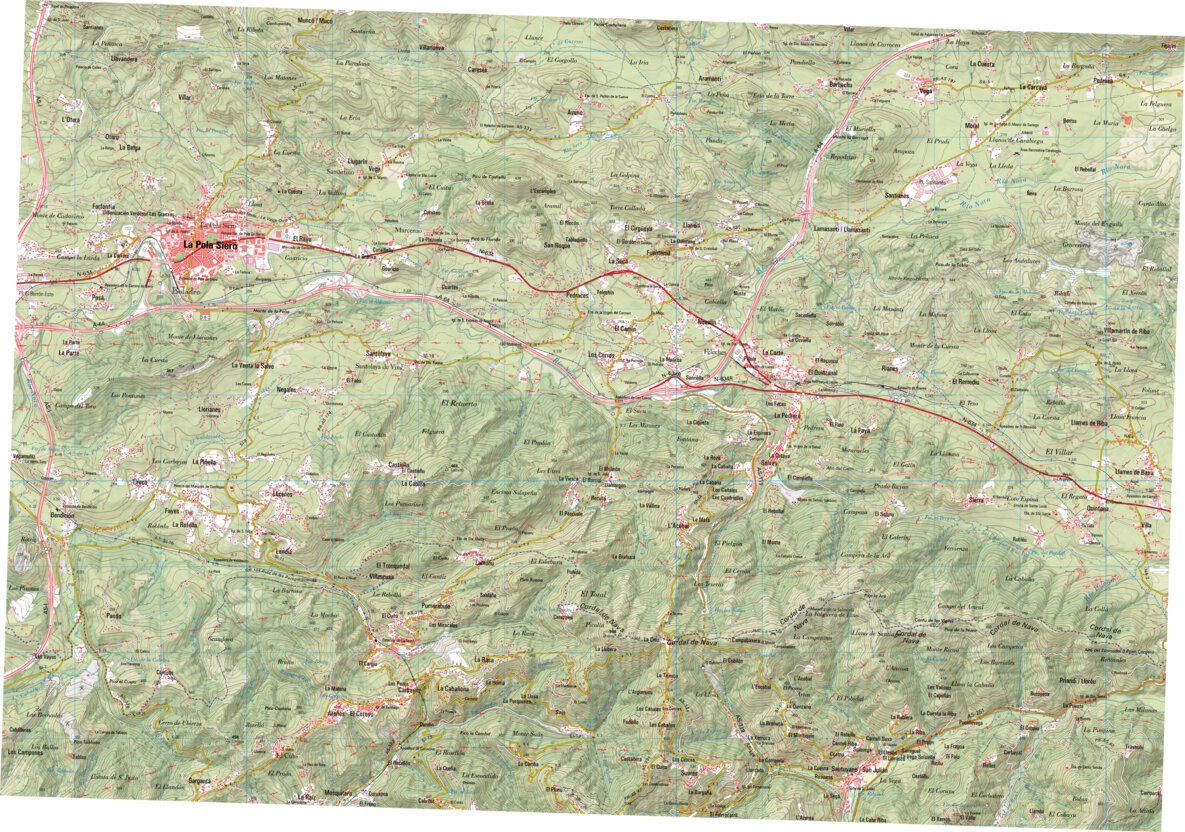 Pola de Siero (0029-4) Map by Instituto Geografico Nacional de Espana ...