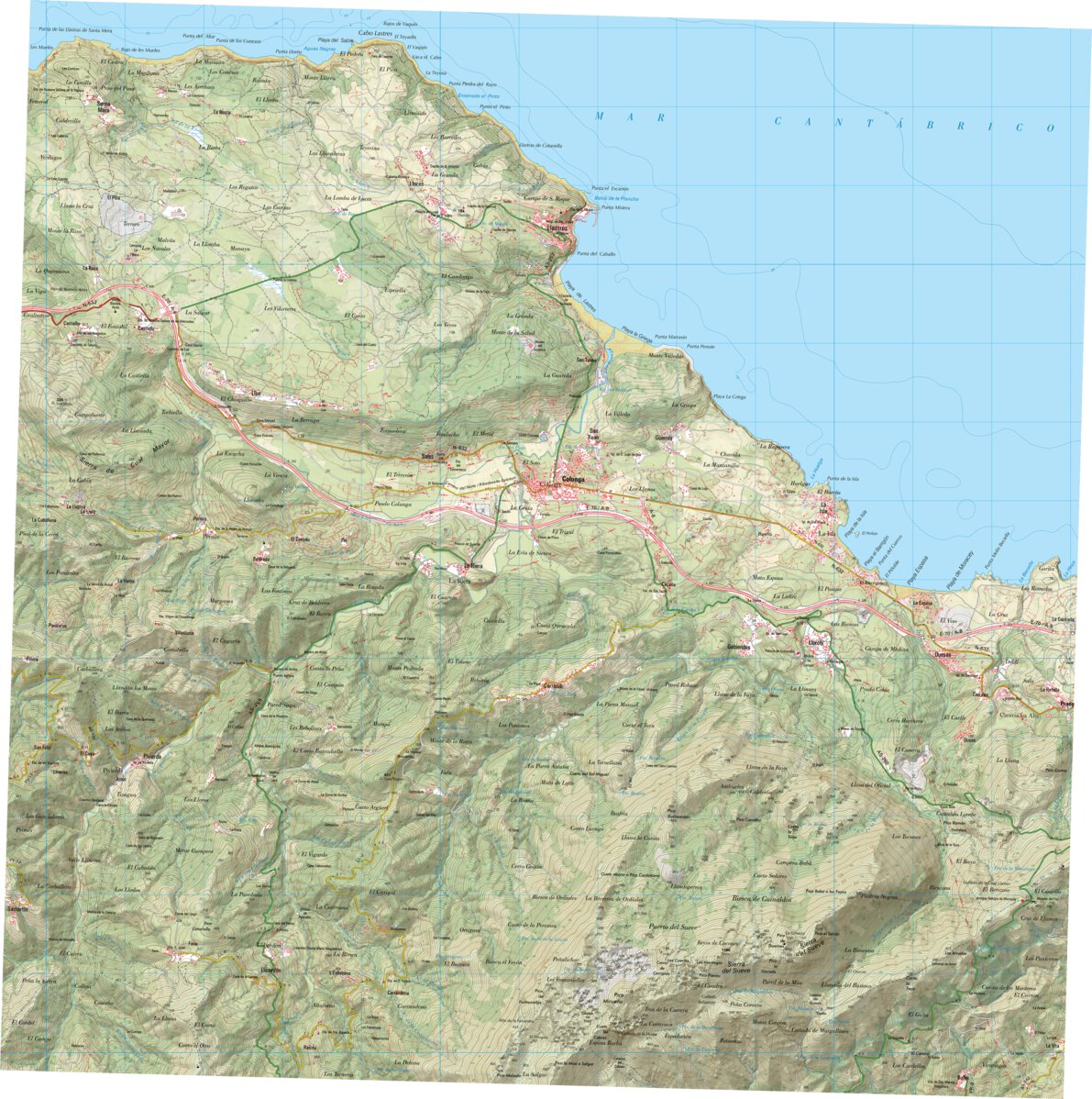 Colunga (0030-2) Map by Instituto Geografico Nacional de Espana ...