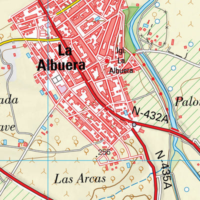 La Albuera (0802-3) Map by Instituto Geografico Nacional de Espana ...