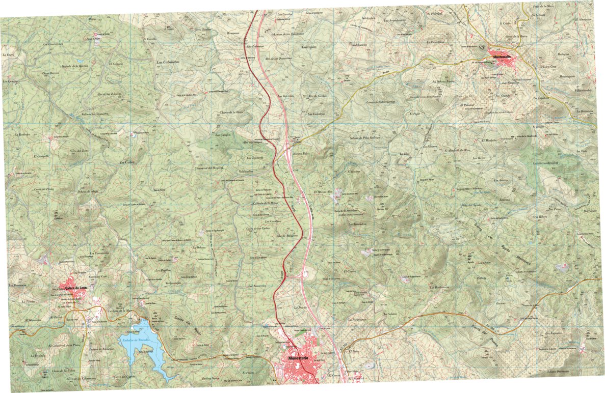 Monesterio (0897-2) Map by Instituto Geografico Nacional de Espana ...