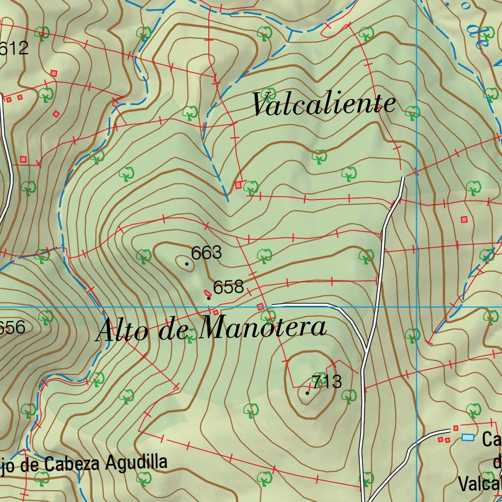 Cabeza la Vaca (0897-1) Map by Instituto Geografico Nacional de Espana ...