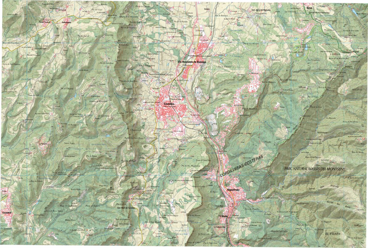 Centelles (0364-1) Map by Instituto Geografico Nacional de Espana ...