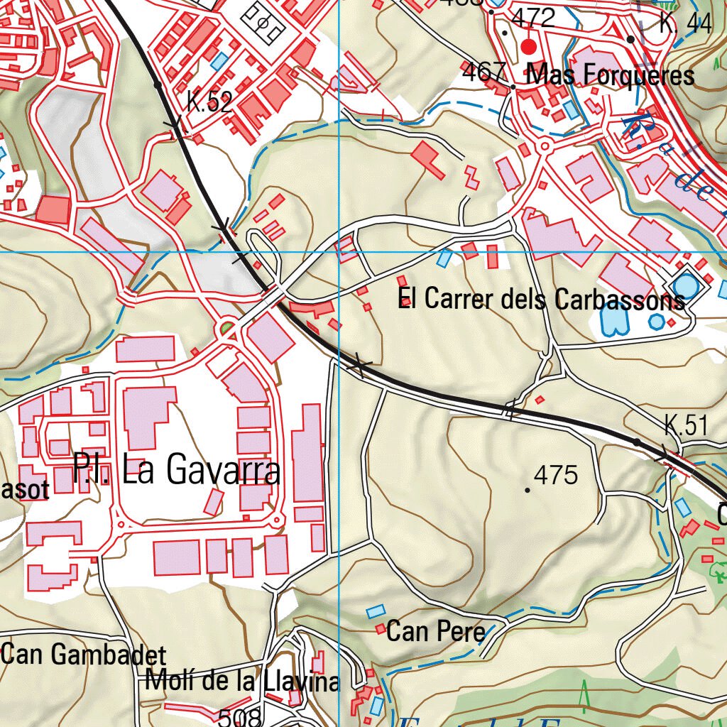 Centelles (0364-1) Map by Instituto Geografico Nacional de Espana ...