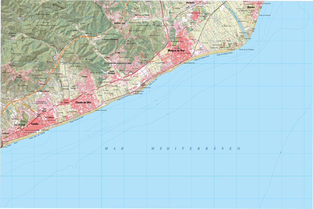 Calella (0394-2) Map by Instituto Geografico Nacional de Espana ...