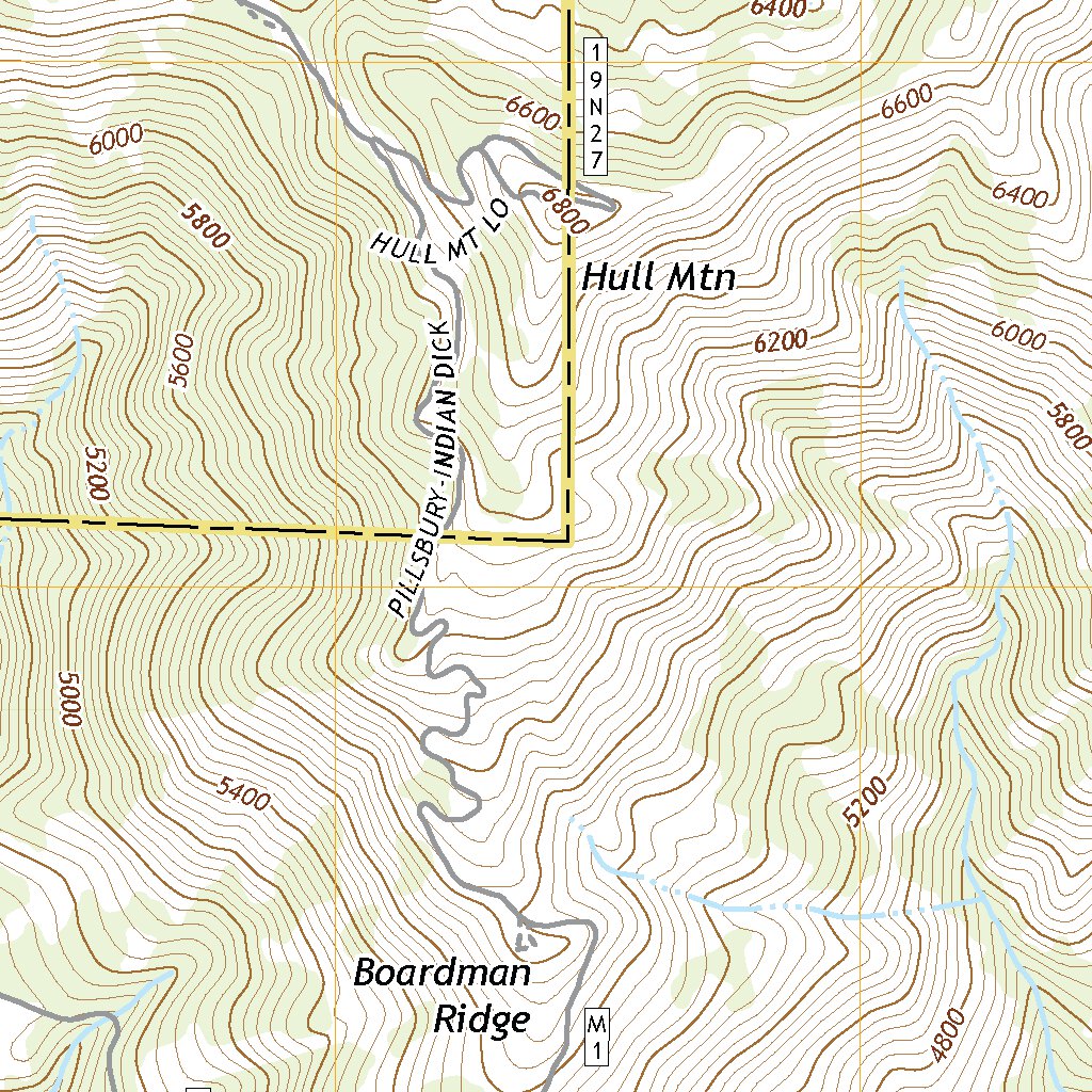 Hull Mountain, CA (2018, 24000-Scale) Map by United States Geological ...