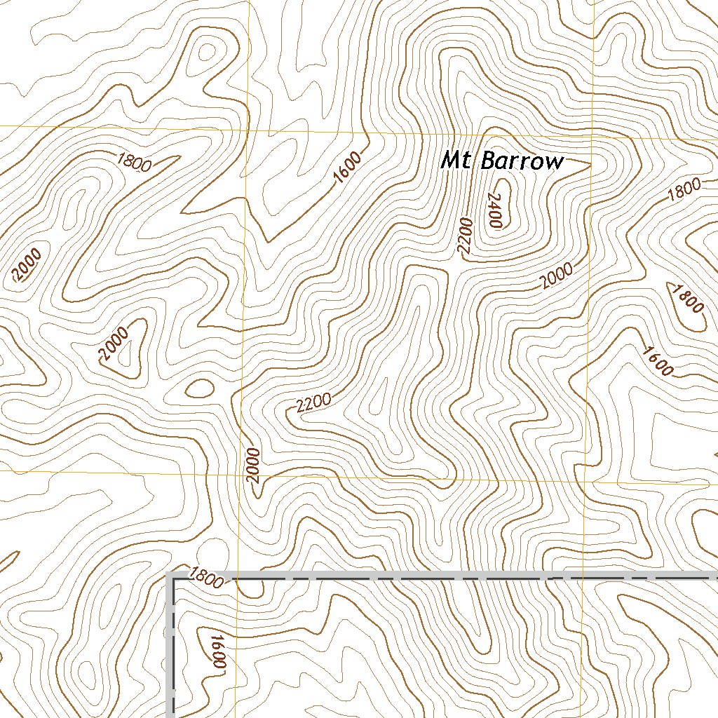 Mount Barrow, CA (2018, 24000-Scale) Map by United States Geological ...