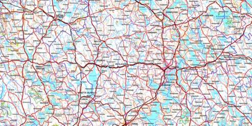 Jyväskyla : 1:500 000 (N4) Map by MaanMittausLaitos | Avenza Maps