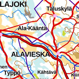 Nivala : 1:500 000 (Q4) Map by MaanMittausLaitos | Avenza Maps
