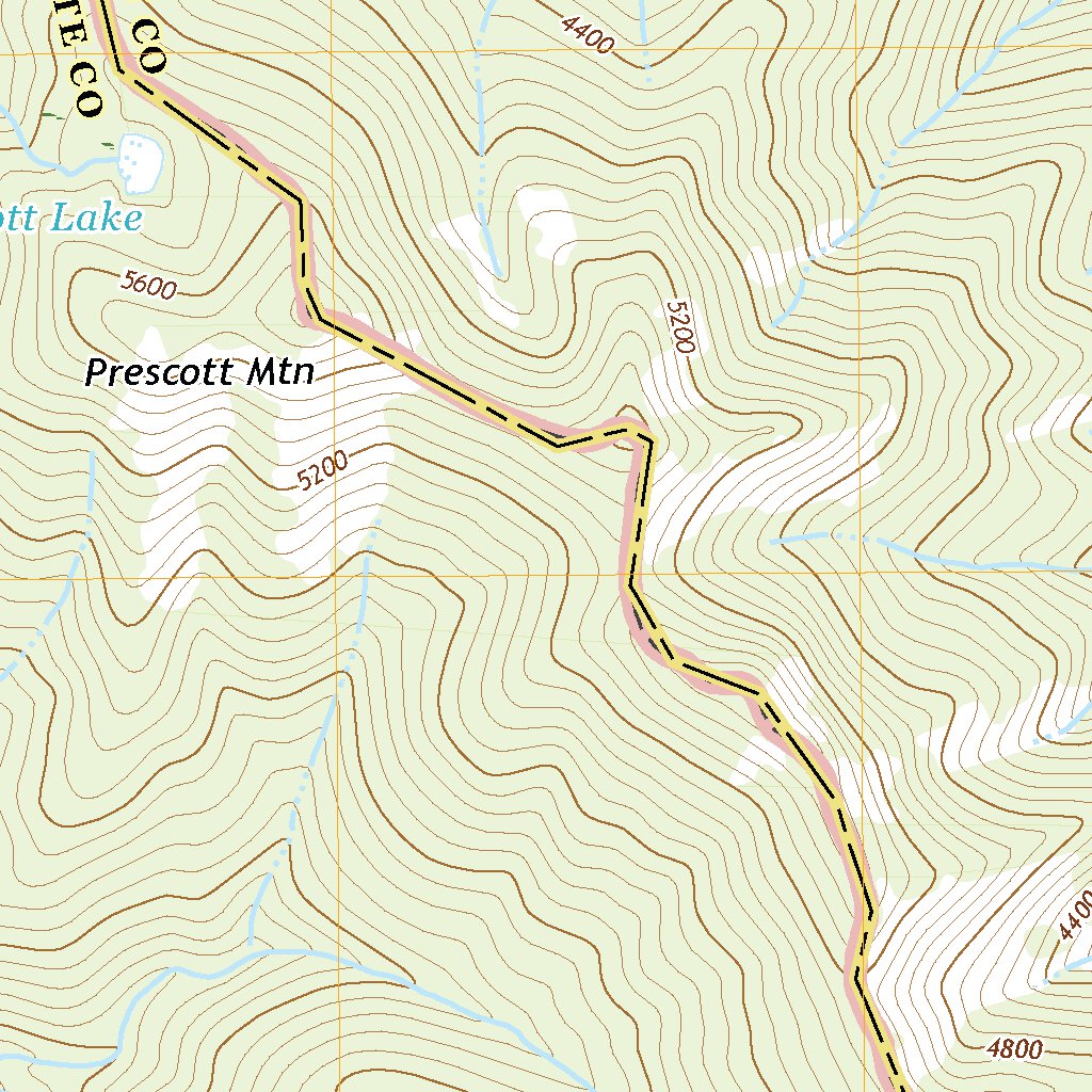 Prescott Mountain, CA (2018, 24000-Scale) Map by United States ...
