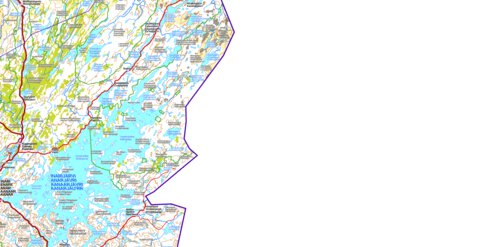 Inari : 1:500 000 (W5) Map by MaanMittausLaitos | Avenza Maps