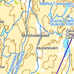 Nuorgam : 1:500 000 (X5) Map by MaanMittausLaitos | Avenza Maps