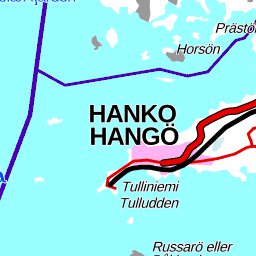 Hanko : 1:500 000 (K3) Map by MaanMittausLaitos | Avenza Maps