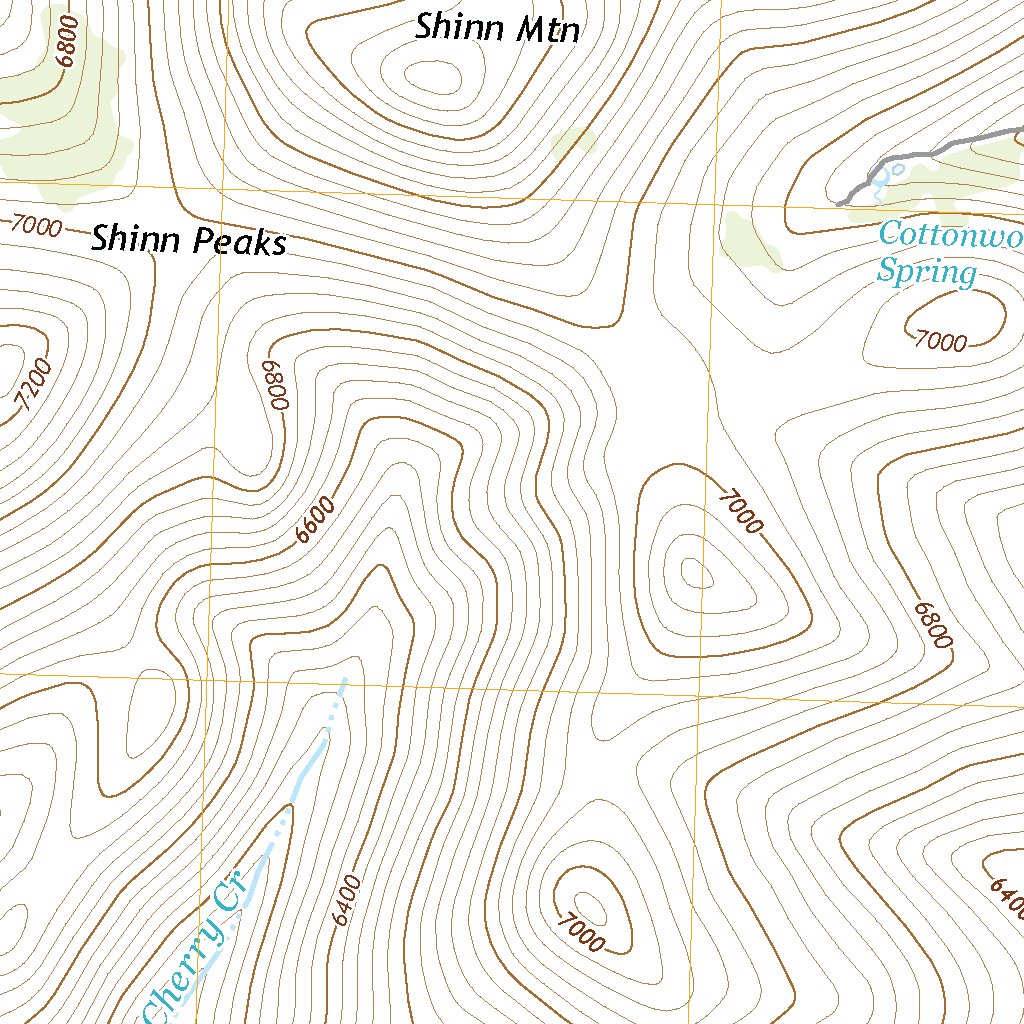 Shinn Mountain, CA (2018, 24000-Scale) Map by United States Geological ...