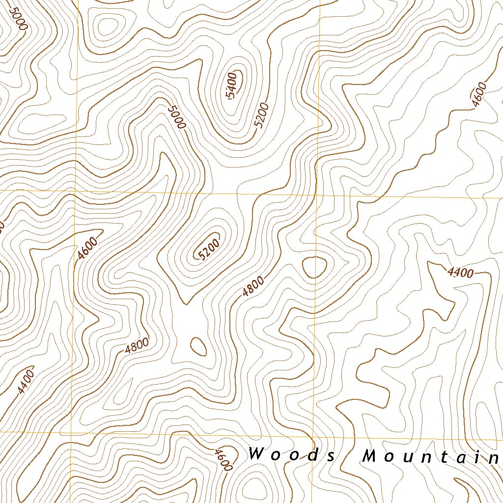 Woods Mountains, CA (2018, 24000-Scale) Map by United States Geological ...