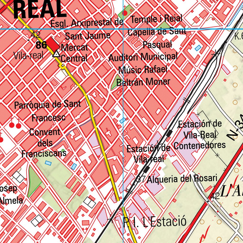 Castellón de la Plana/Castelló de la Pla (0641-1) Map by Instituto ...