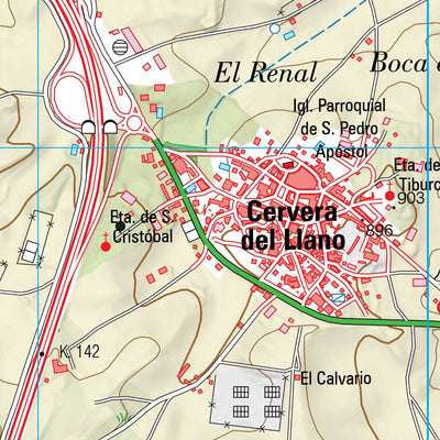 Cervera del LLano (0662-1) Map by Instituto Geografico Nacional de ...