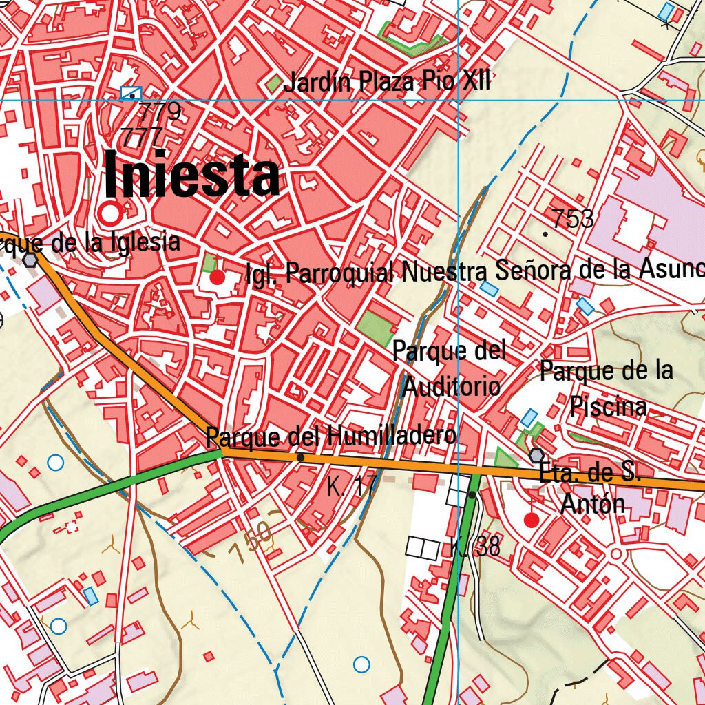 Iniesta (0718-1) Map by Instituto Geografico Nacional de Espana ...
