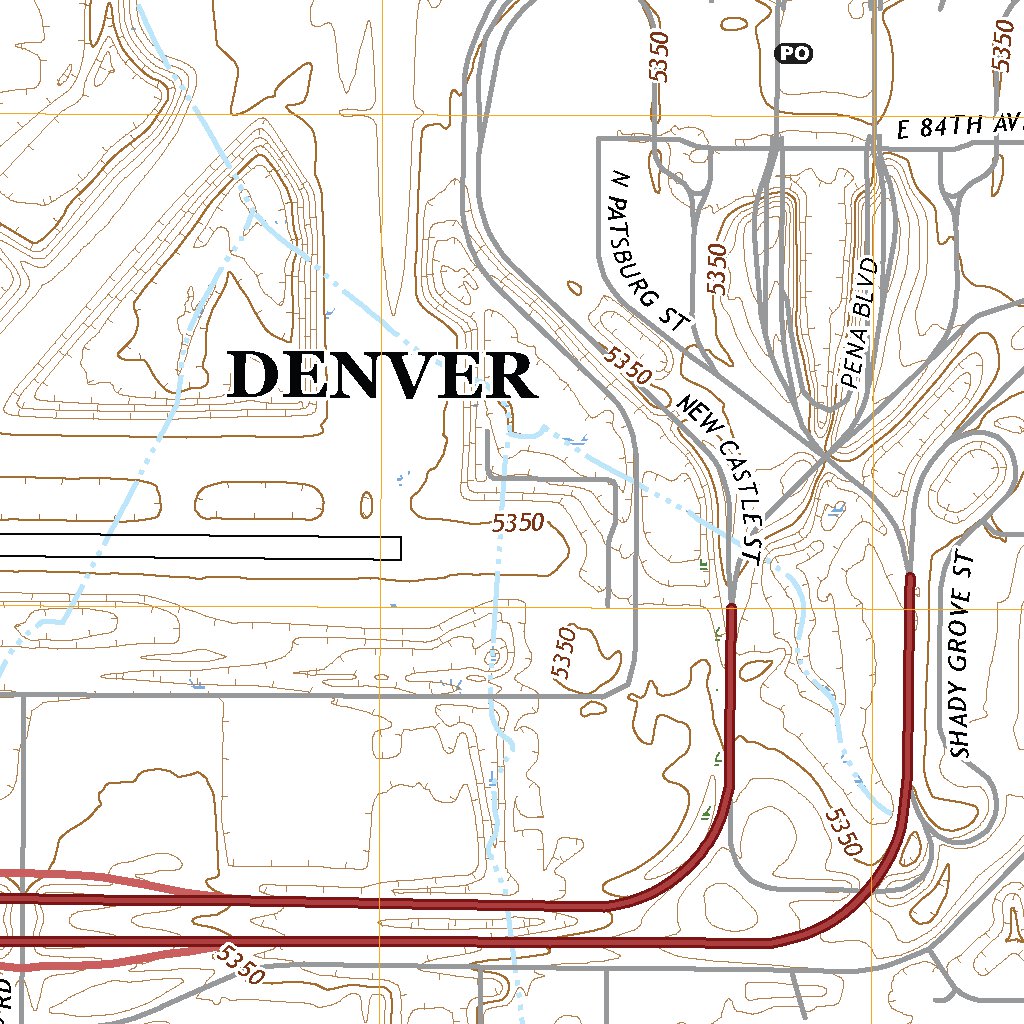 Denver International Airport, CO (2019, 24000-Scale) Map by United ...