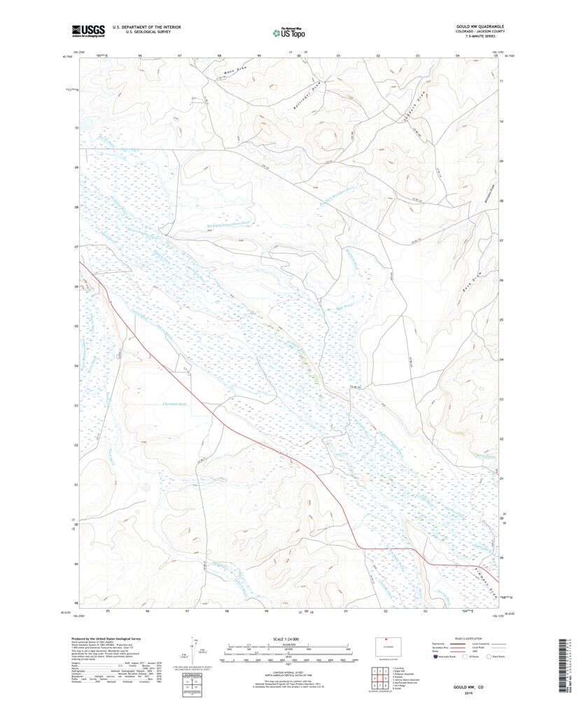 Gould NW, CO (2019, 24000-Scale) Map by United States Geological Survey ...
