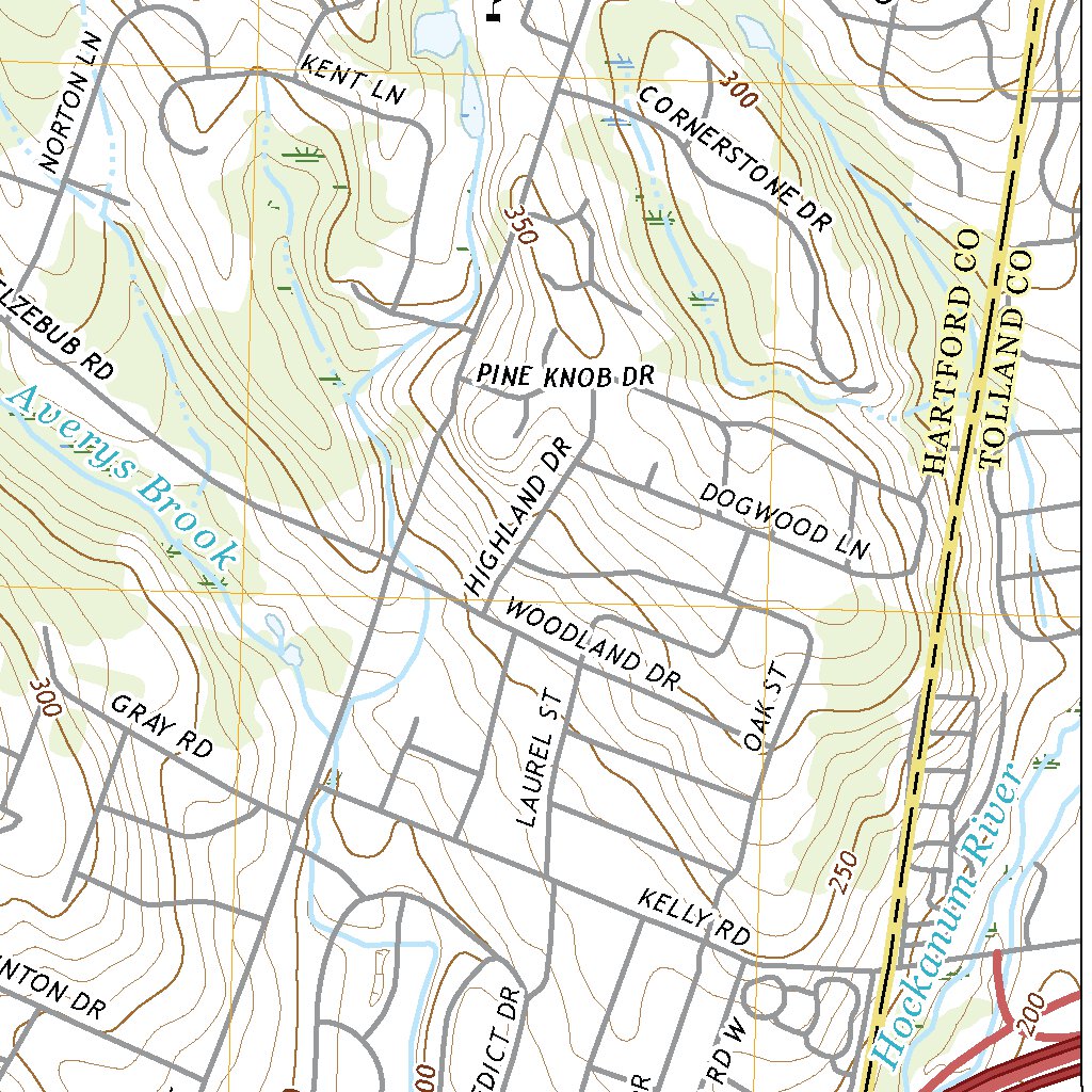 Manchester, CT (2021, 24000-Scale) Map by United States Geological ...