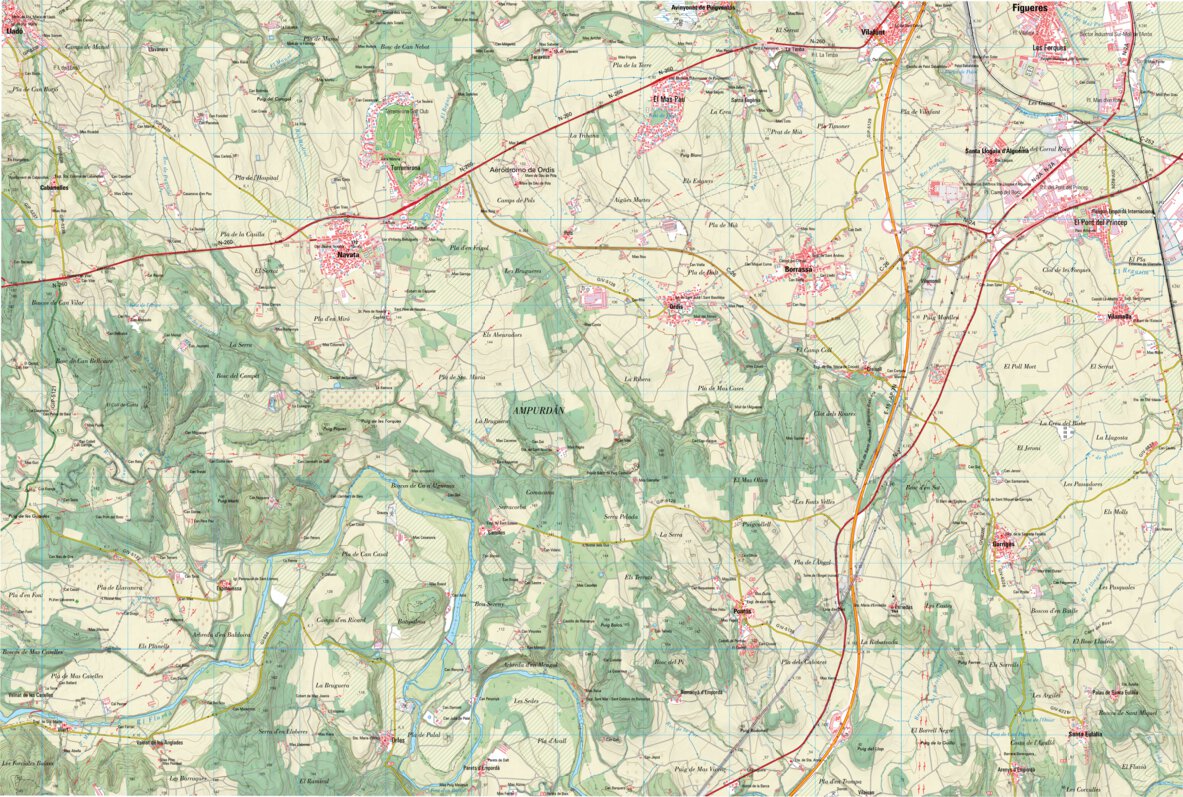 Navata (0258-3) Map by Instituto Geografico Nacional de Espana | Avenza ...