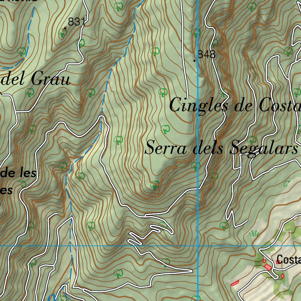 Santa Pau (0295-1) Map by Instituto Geografico Nacional de Espana ...