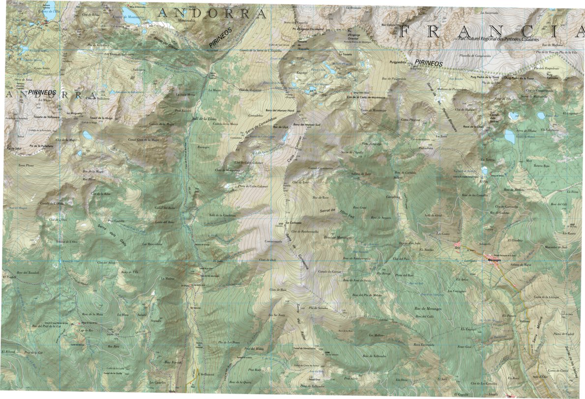 Meranges (0216-2) Map by Instituto Geografico Nacional de Espana ...