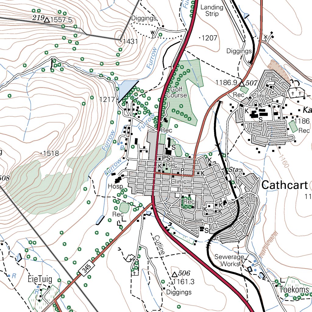 3227AC CATHCART Map by Chief Directorate: National Geo-spatial ...