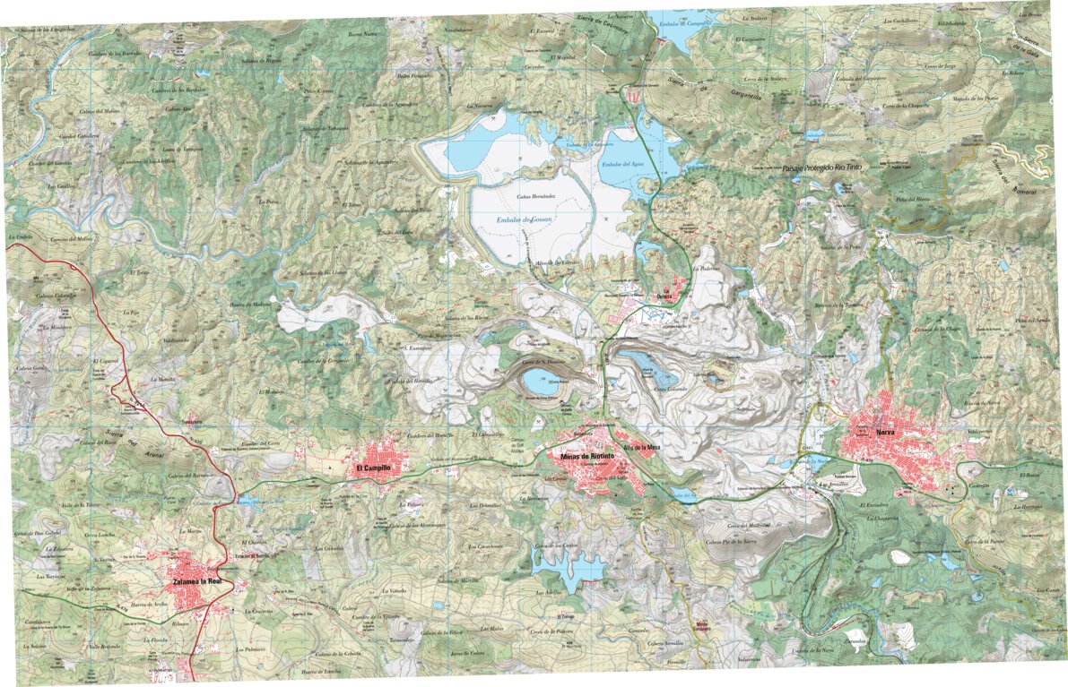 Nerva (0938-4) Map by Instituto Geografico Nacional de Espana | Avenza Maps