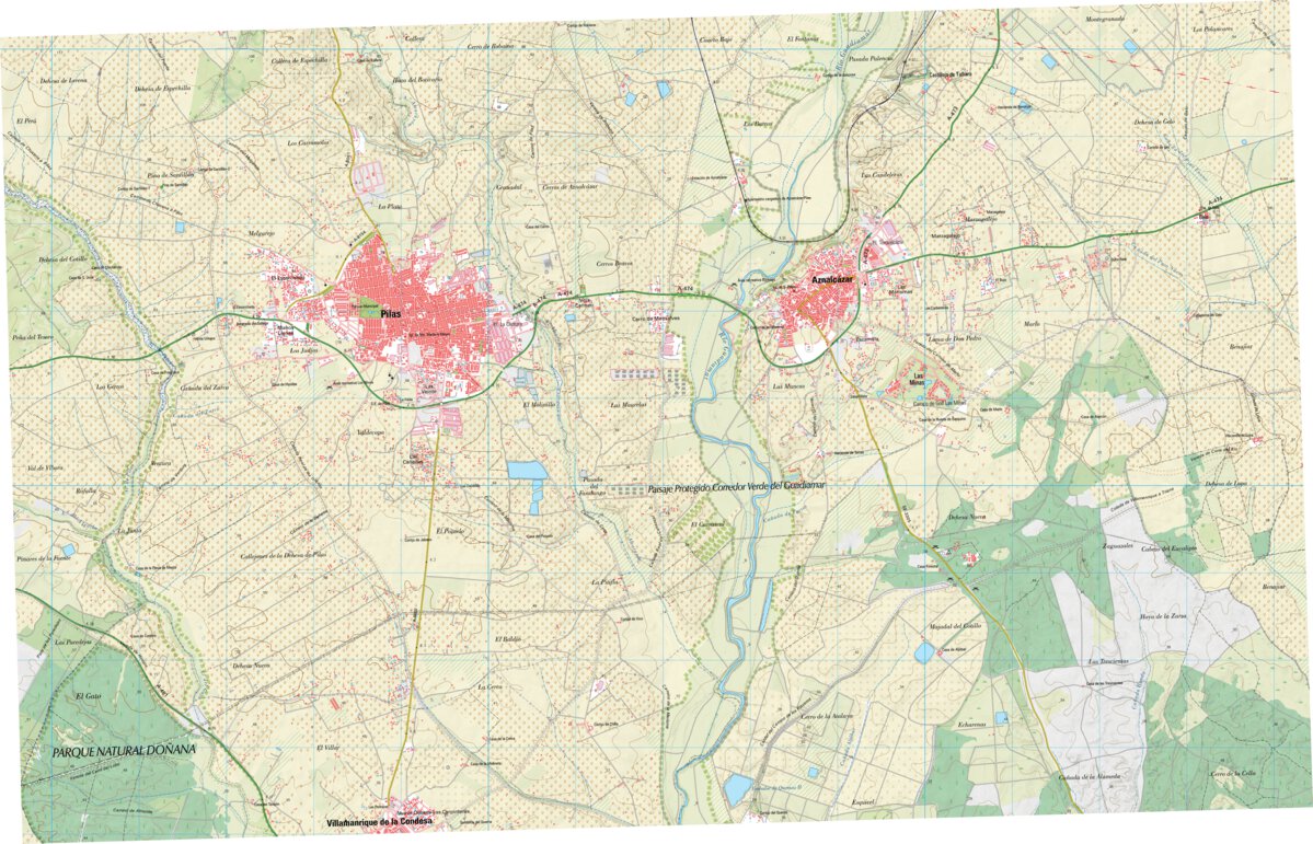Pilas (1001-2) Map by Instituto Geografico Nacional de Espana | Avenza Maps