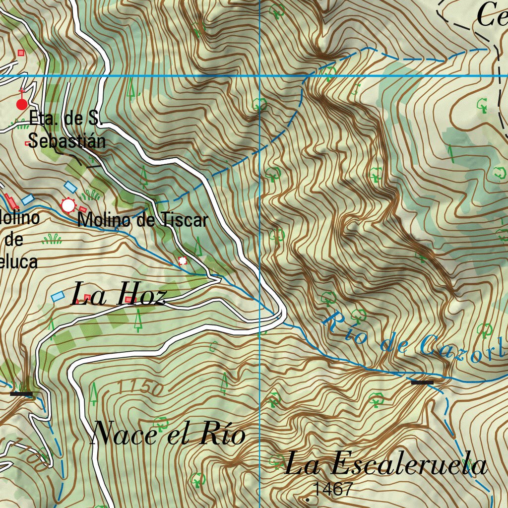 Cazorla (0928-4) Map by Instituto Geografico Nacional de Espana ...