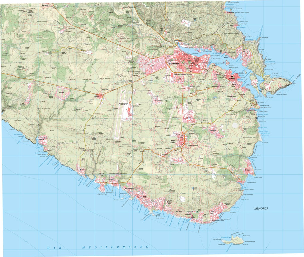 Mahón (0647-3) Map by Instituto Geografico Nacional de Espana | Avenza Maps