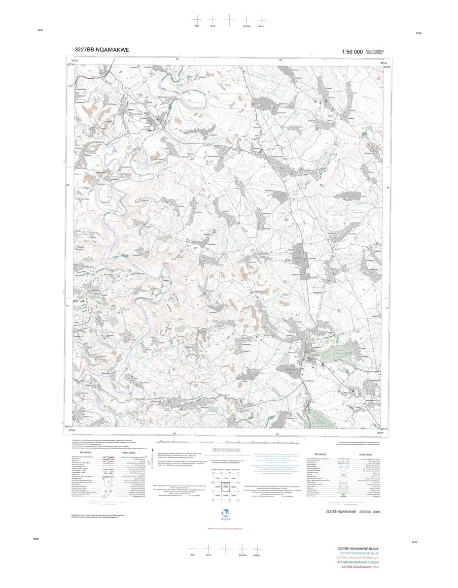 3227BB NQAMAKWE Map by Chief Directorate: National Geo-spatial ...