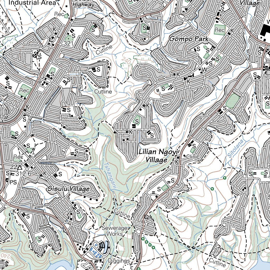 3227DC MDANTSANE Map by Chief Directorate: National Geo-spatial ...
